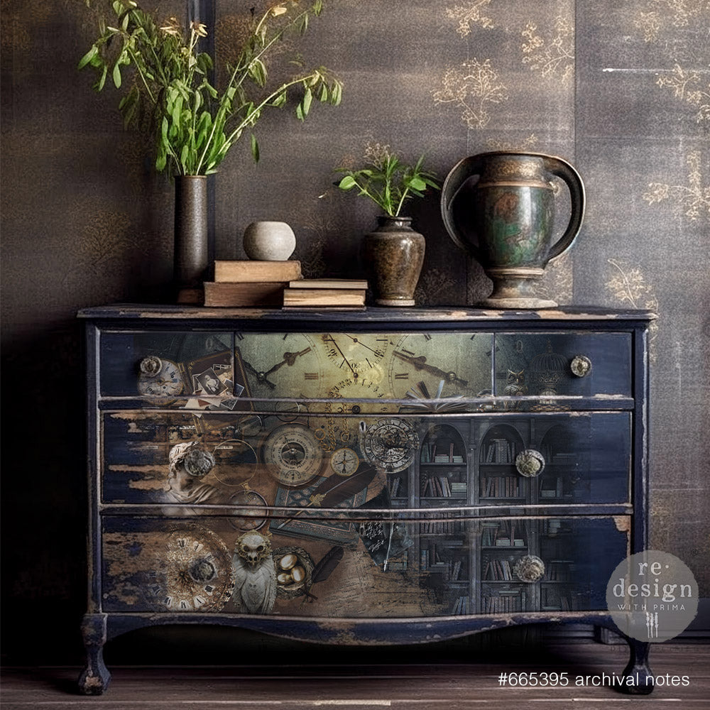 Wunderschone Decoupage Papier Mobel Ebenbild