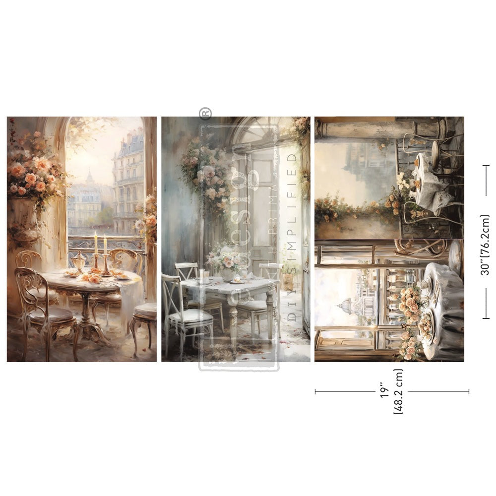 Redesign Decoupage Papier 3er Set - What a view – RANKENWERK