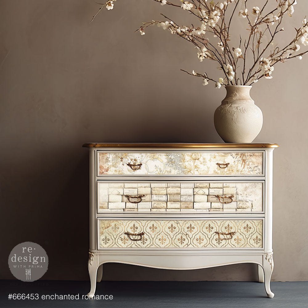 Wunderschone Decoupage Papier Mobel Ebenbild